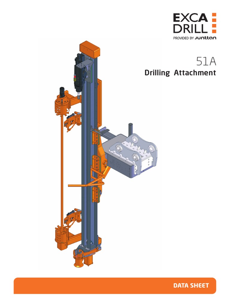 ExcaDrill 51A DF800 Datasheet | PDF | Drilling | Drill