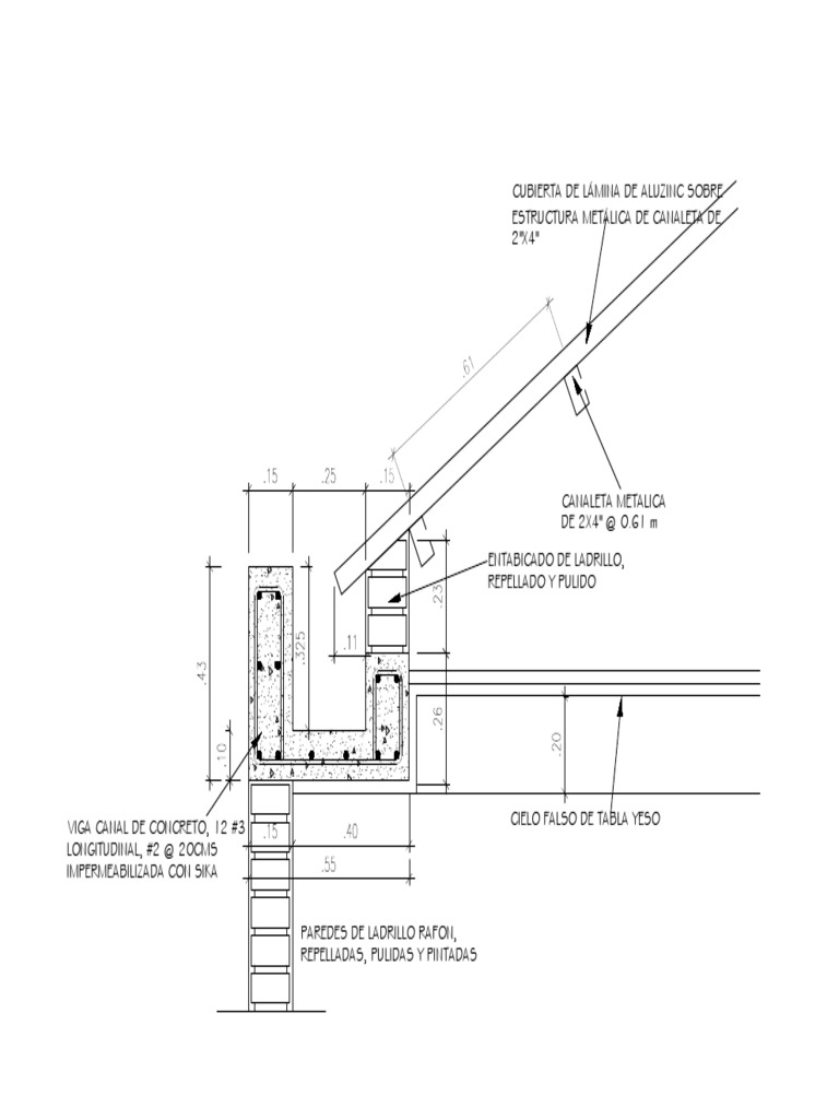 Detalle Típico de Viga Canal | PDF