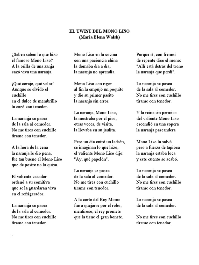El Twist Del Mono Liso | PDF | Alimentos