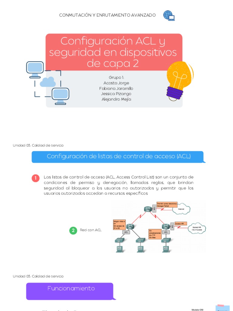 Configuración ACL y Seguridad en Dispositivos de Capa 2 | PDF | Enrutador (Computación ...