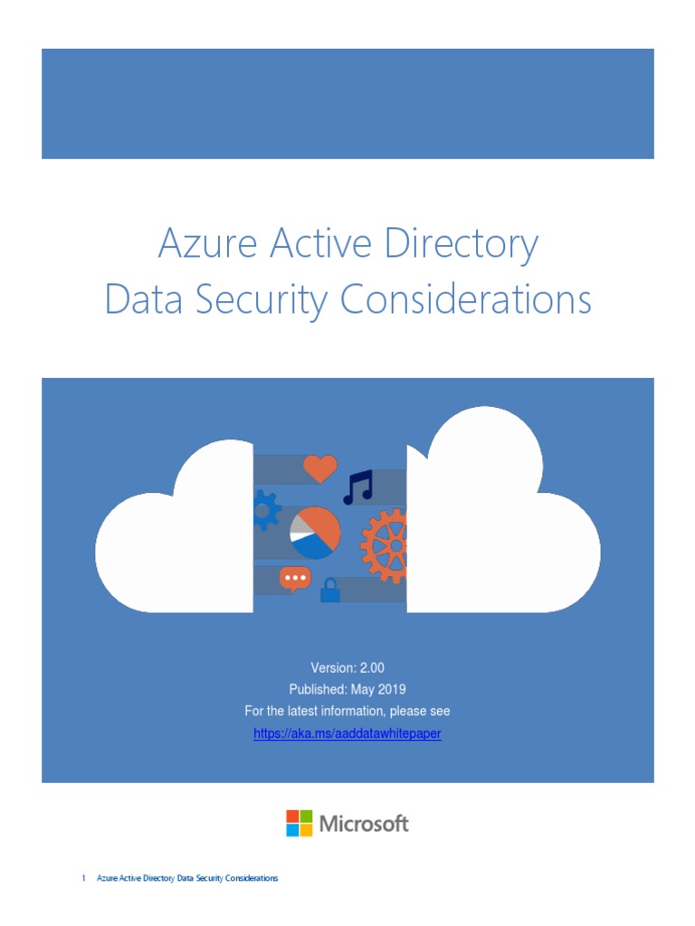Azure AD Data Security Considerations PDF | PDF | Microsoft Azure | Active Directory
