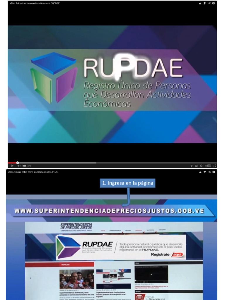 RUPDAE Tutorial de Inscripcion | PDF