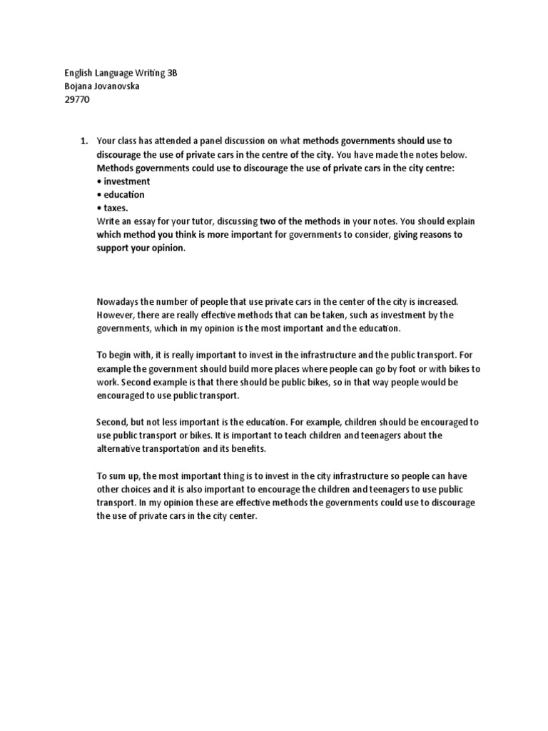 English Language Writing 3B Bojana Jovanovska | PDF | Business