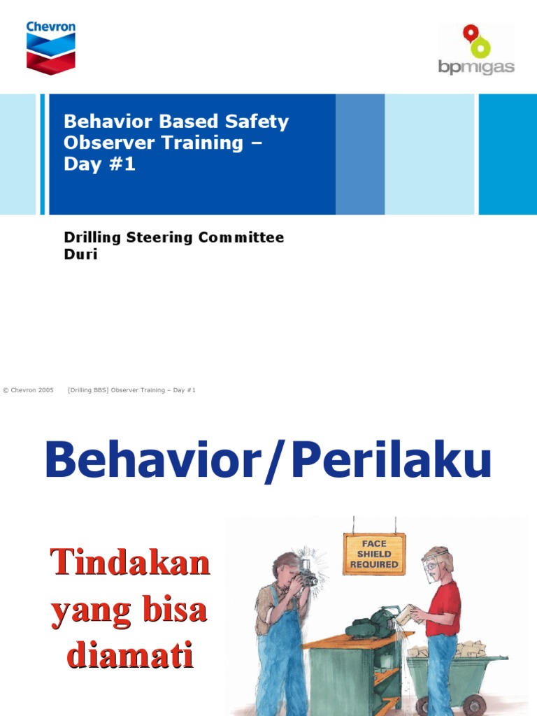 Behavior Based Safety Observer Training - Day #1: Drilling Steering ...