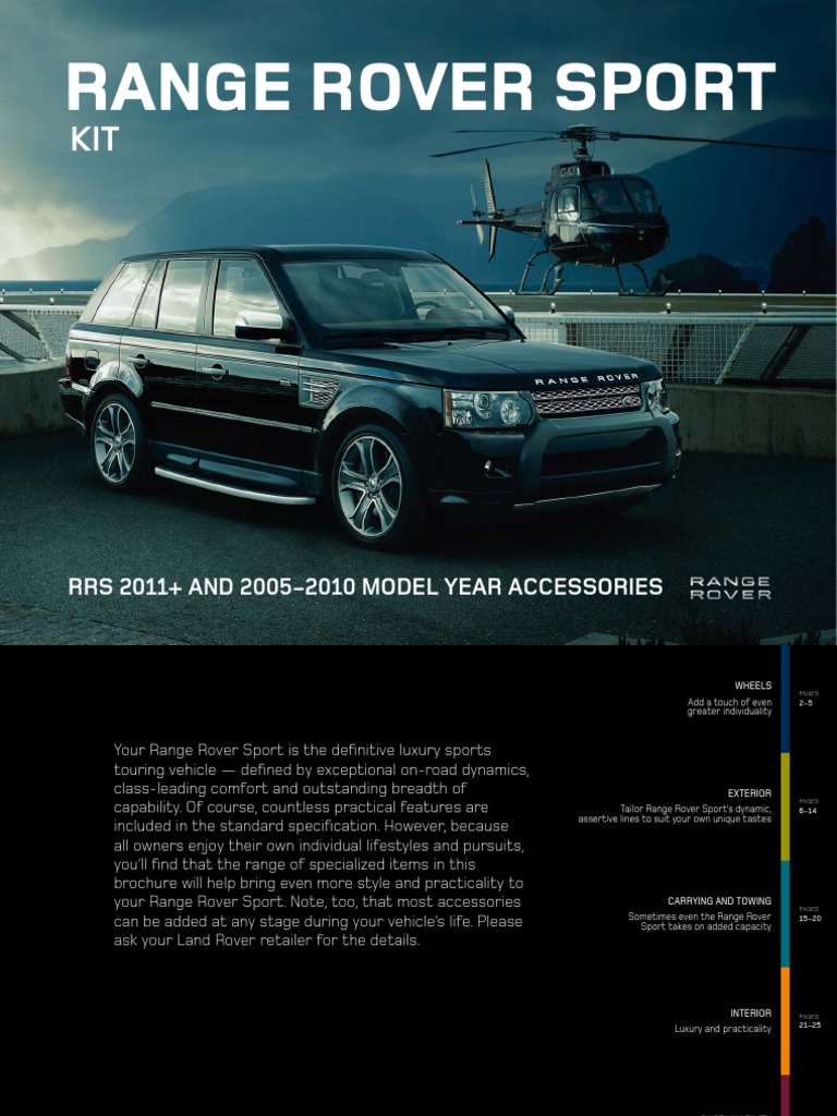 L320 Range Rover Sport - Accesories 2005-2011 BROCHURE | PDF | Trailer ...