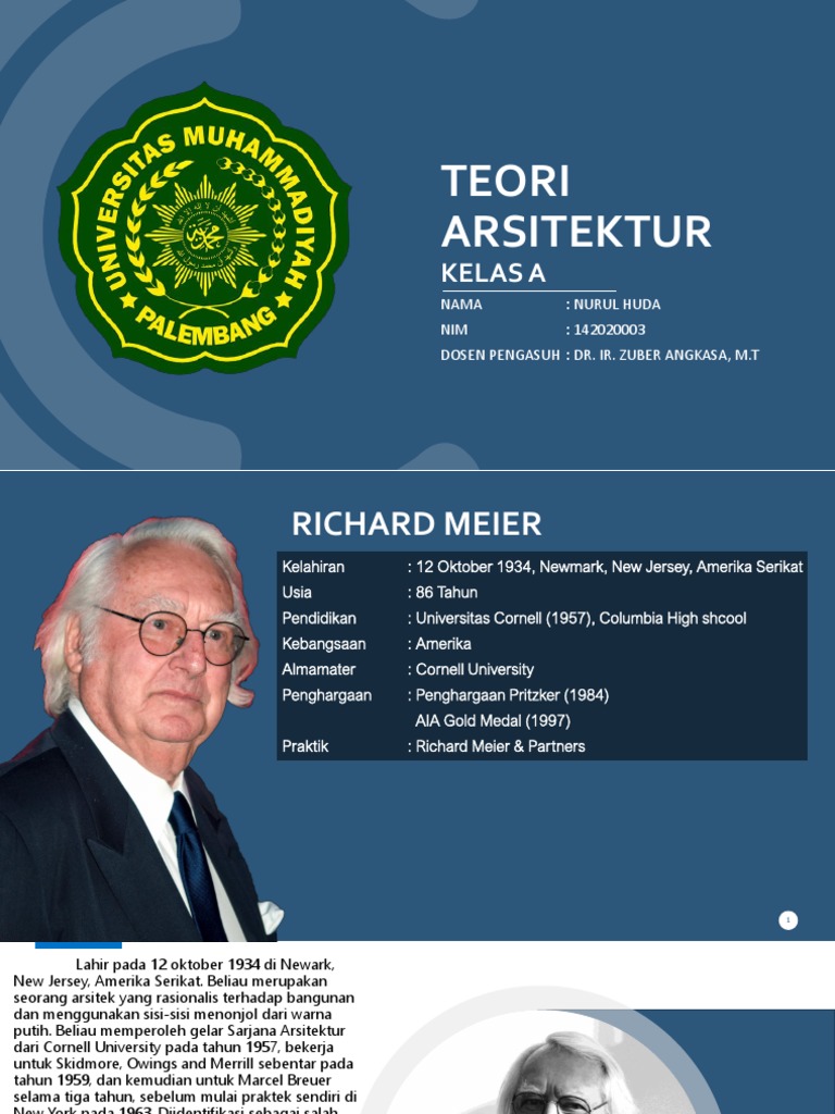 TEORI ARSITEKTUR RICHARD MEIER | PDF