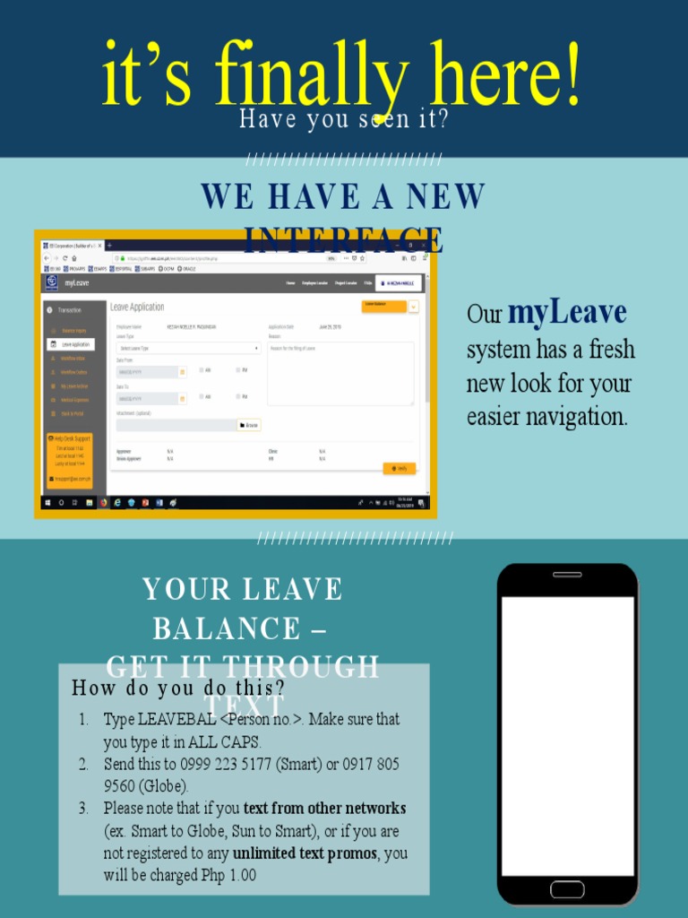 Eleave Announcement | PDF