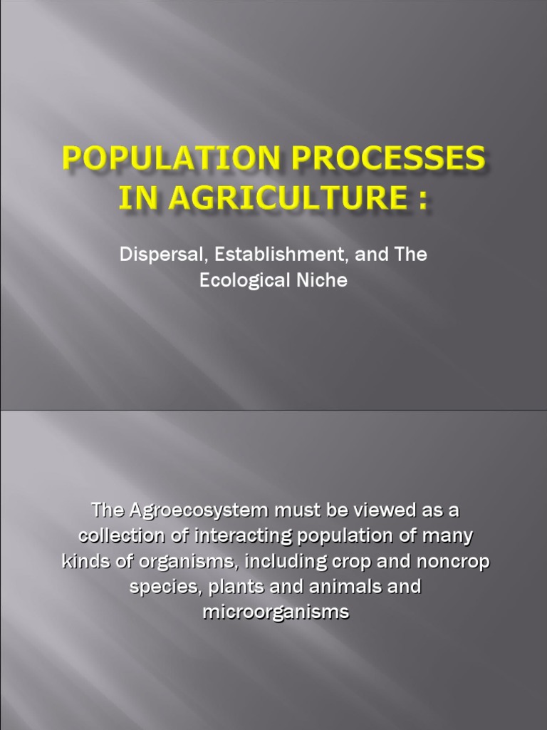 10.population Processes in Agriculture | PDF | Social Science ...