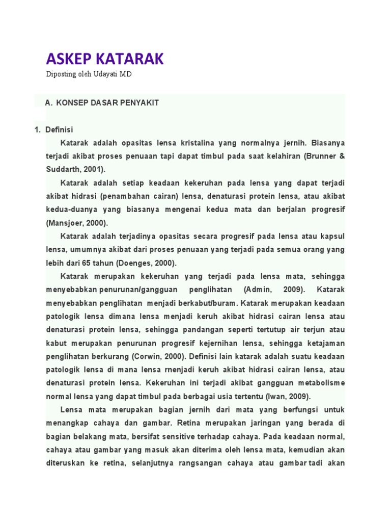 Askep Katarak | PDF