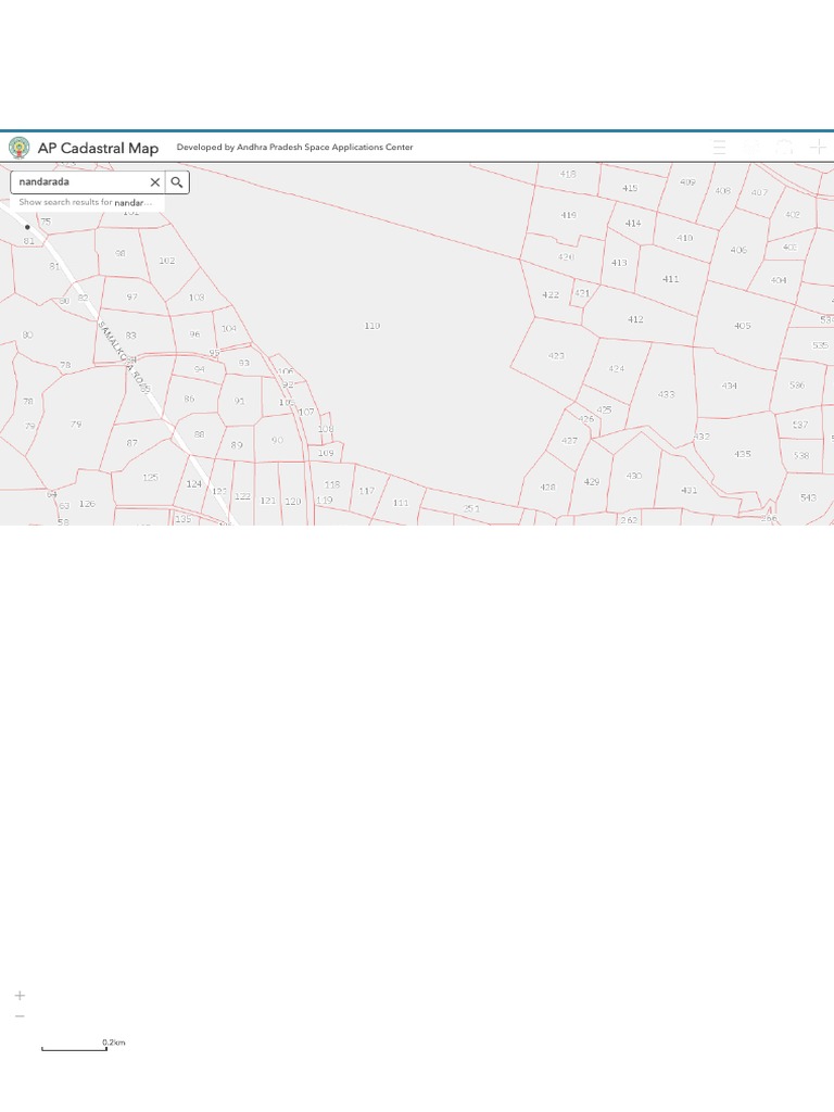AP Cadastral Map: Nandarada | PDF