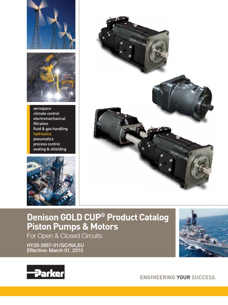 Denison Gold Cup Product Catalog HY28-2667-01 | PDF
