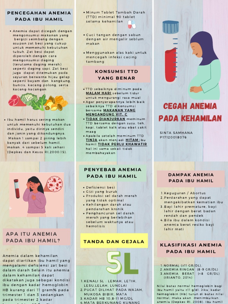 Leaflet Anemia Ibu Hamil | PDF | Kesehatan Holistik