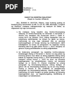 Affidavit of Witness - Tagalog - Sample | PDF