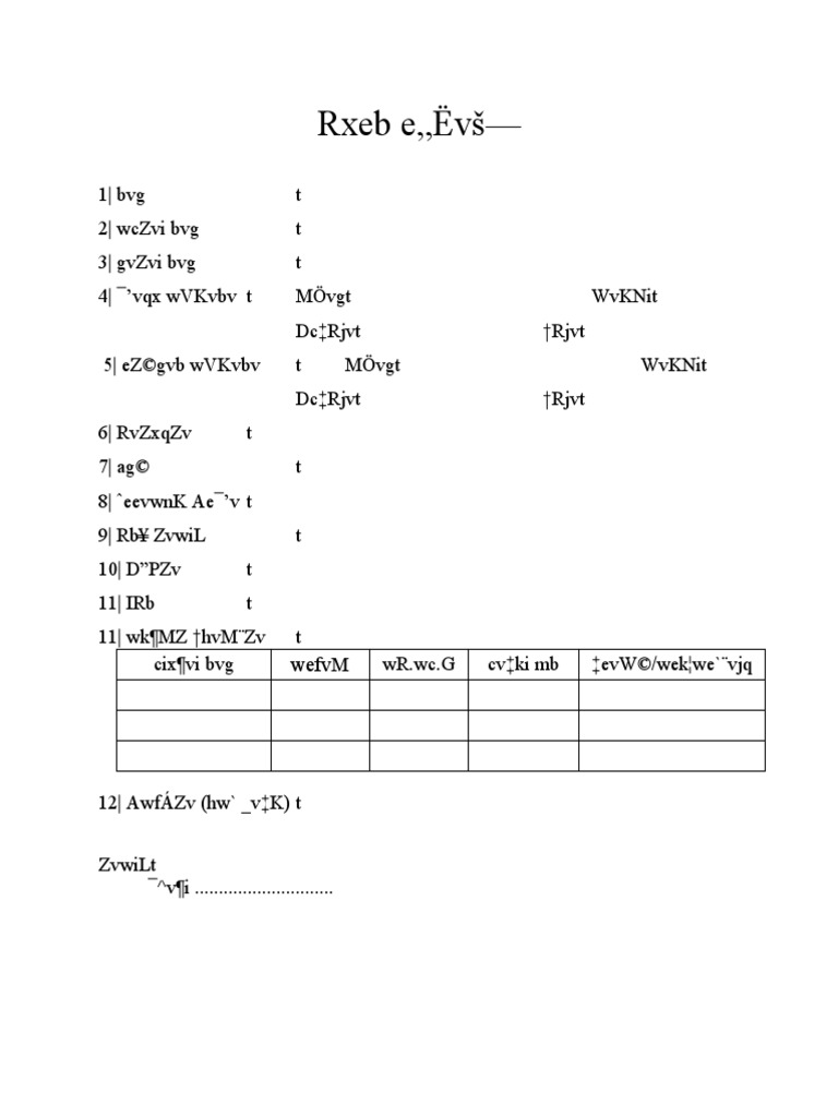 Bangla Biodata Format Guide | PDF