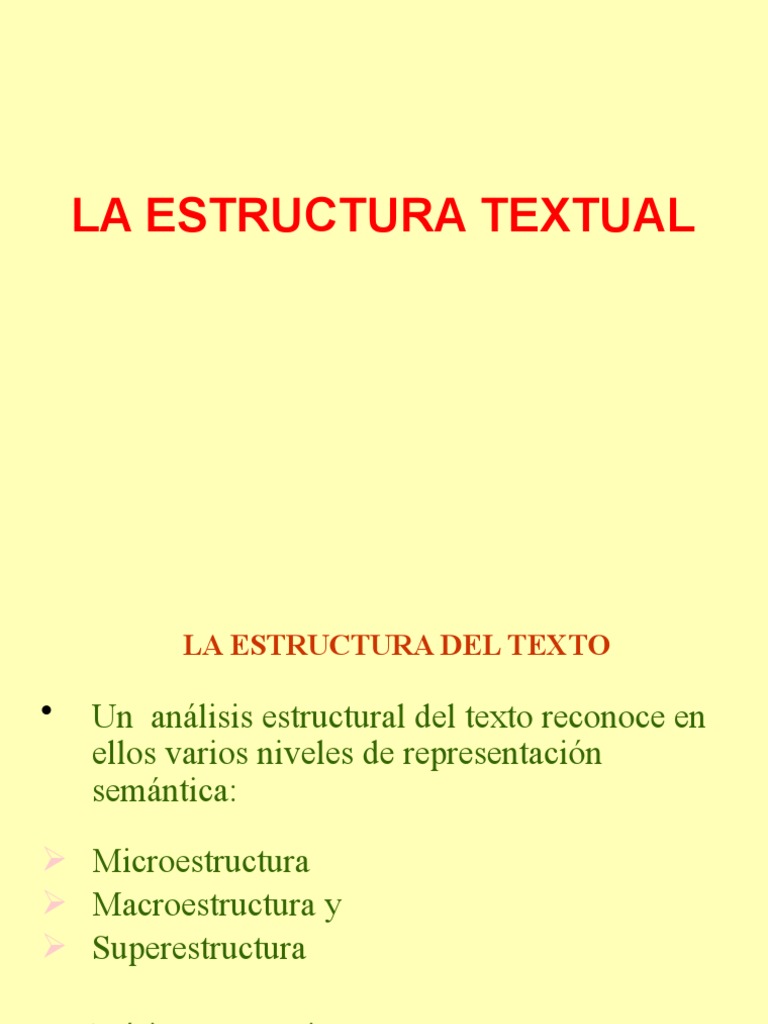Estructura Textual | PDF | Proposición | Ciencia cognitiva