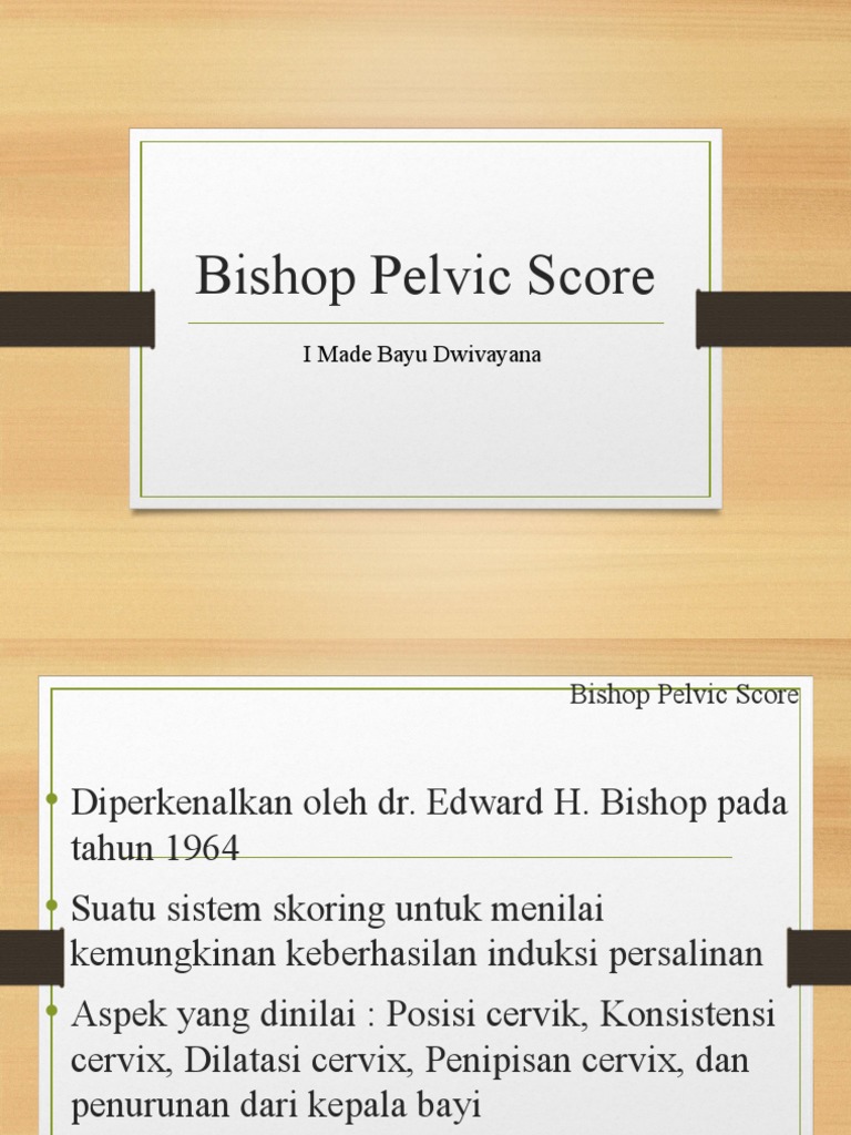 Skor Pelvic Bishop untuk Induksi Persalinan | PDF