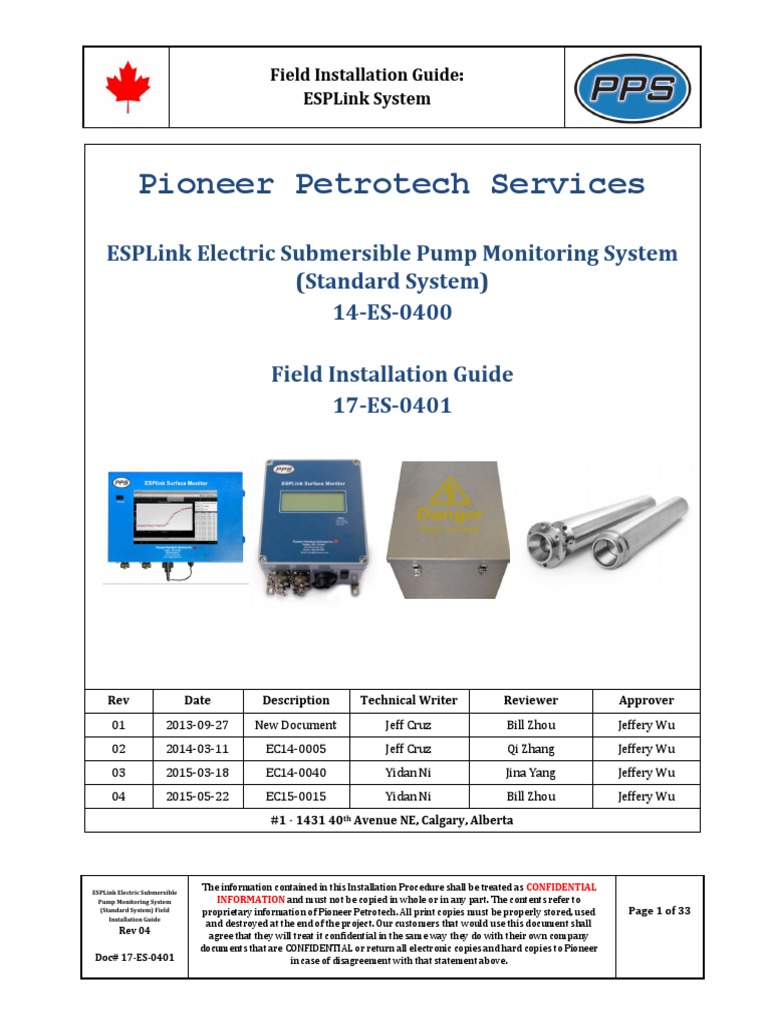 17-ES-0401-04 - ESP Link System Field Installation Guide (English ...