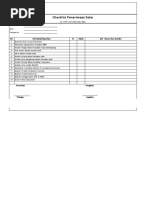 111 FORM Checklist Inspeksi Hydrant | PDF
