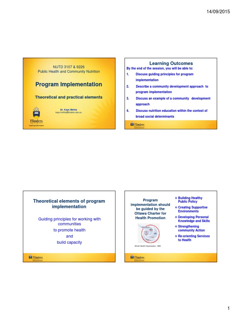 A Community Development Approach to Nutrition Education: Guiding ...