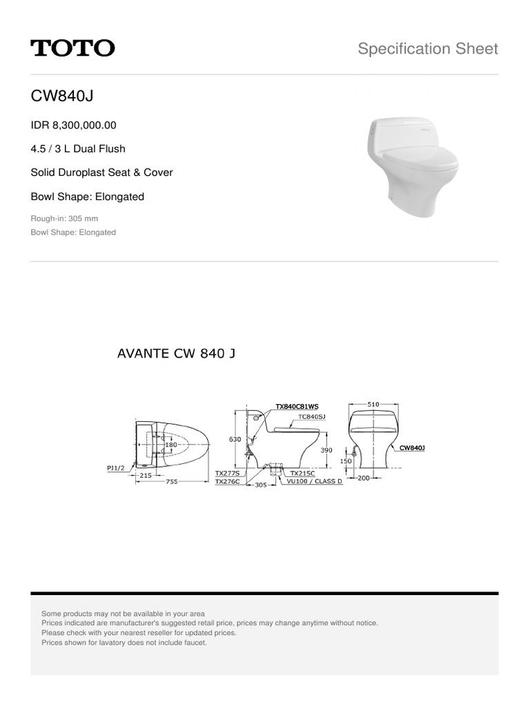 Elongated Dual Flush Toilet Specs | PDF