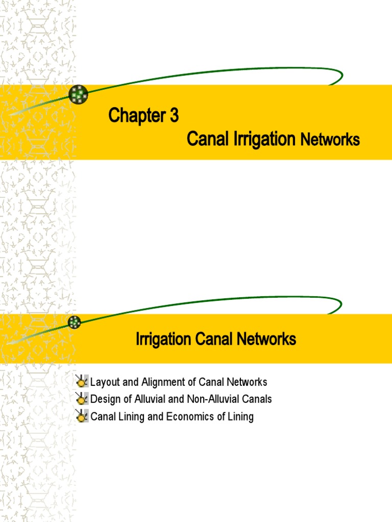 03 Canal Irrigation Network | PDF | Canal | Concrete
