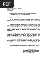 Letter To Hold in Abeyance | PDF