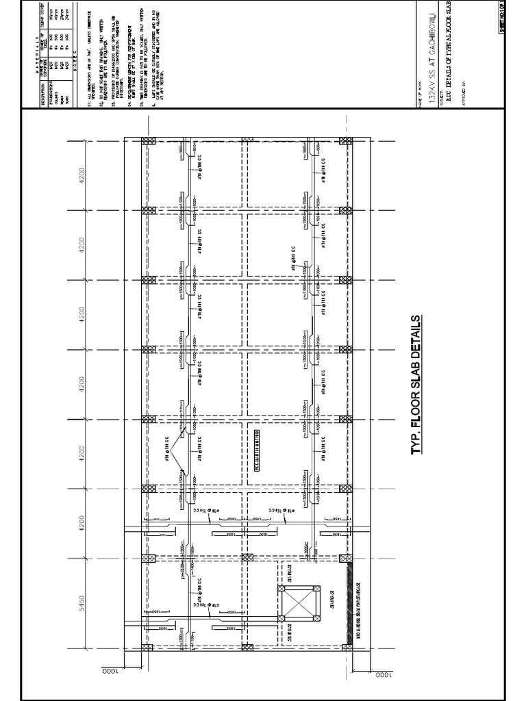 Reinforcement Details of a Residential Building Floor Slab and ...