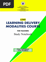 Course Orientation: Study Notebook | PDF | Facilitator | Learning