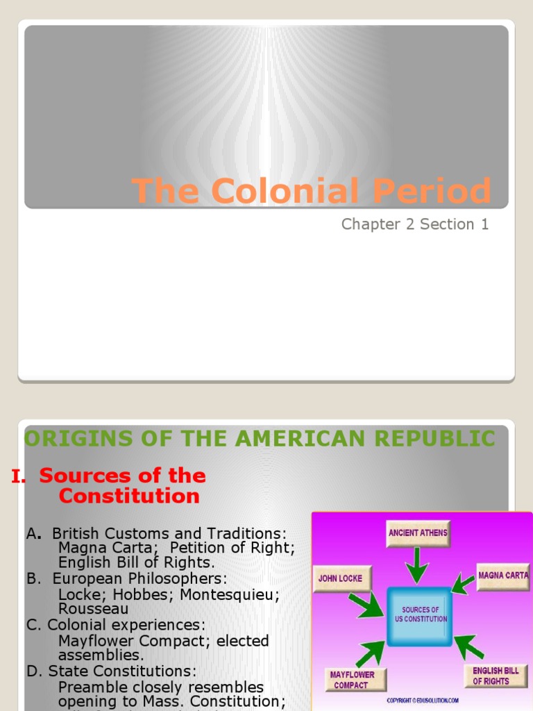 Origins of American Government Principles | PDF | Separation Of Powers ...