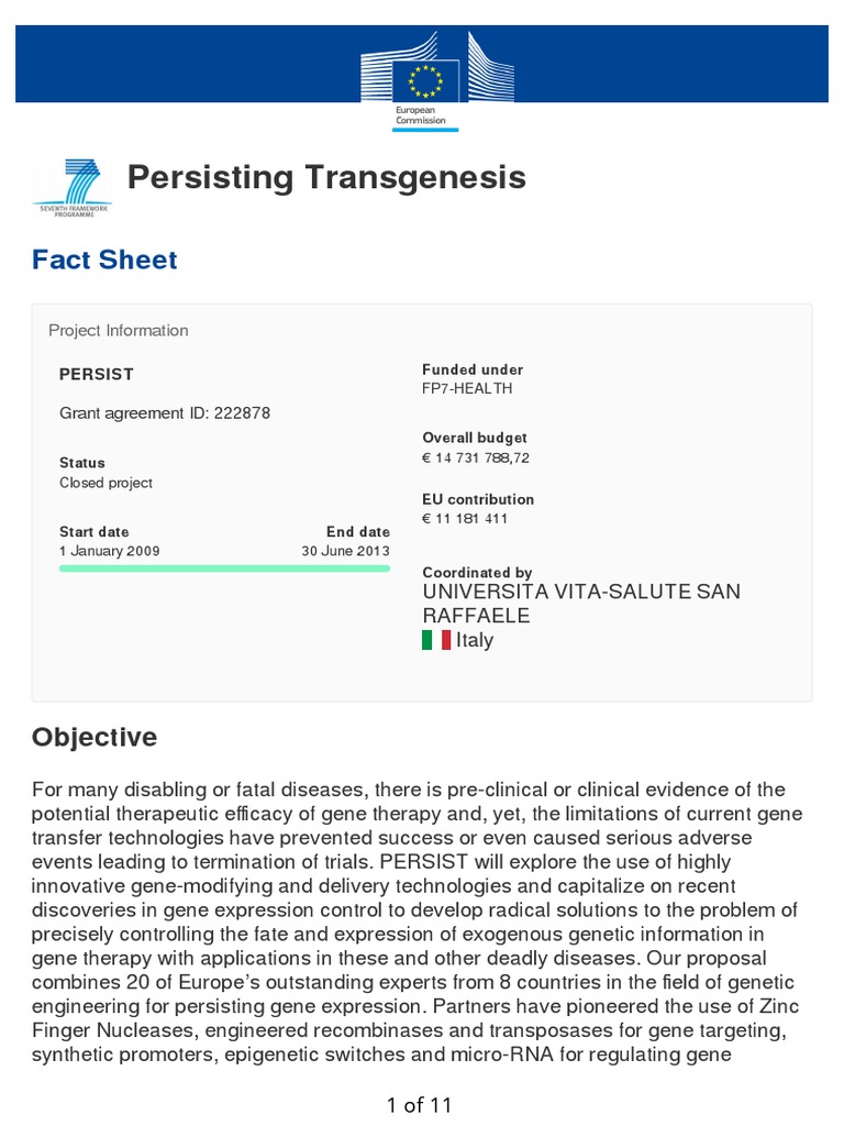 Proyecto de Transgénesis | PDF | Gene Therapy | Viral Vector