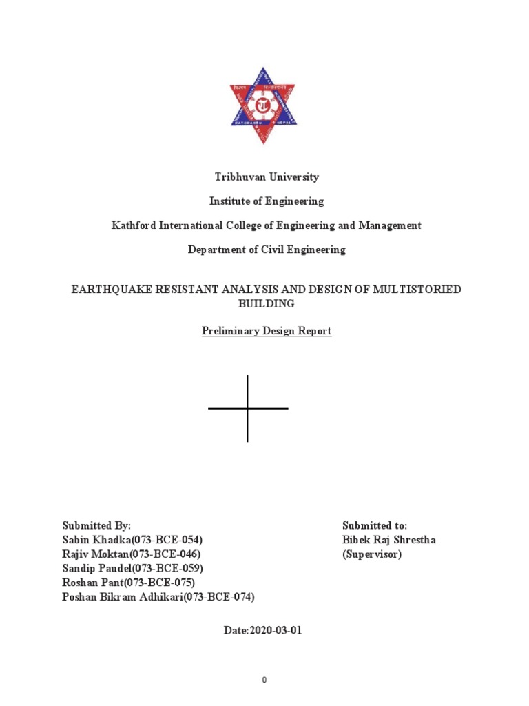 1 Preliminary Design Pdf Beam Structure Column