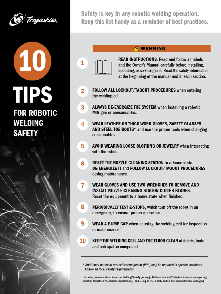 Tips For Robotic Safety Checklist | PDF | Technology & Engineering