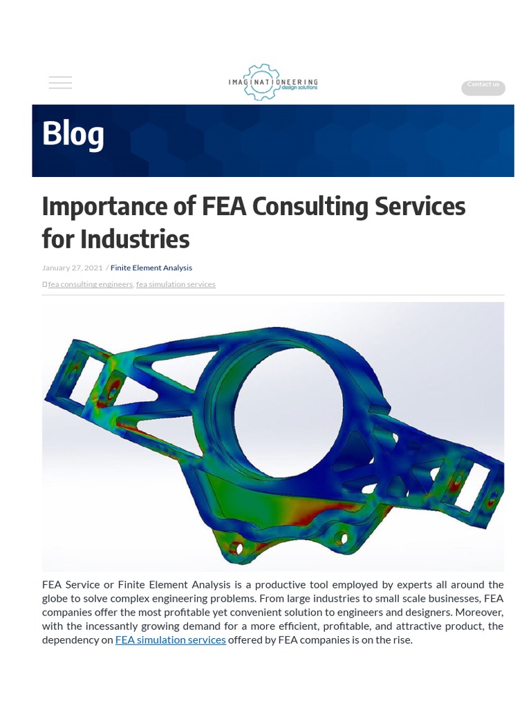 Importance of Fea Consulting Services For Industries | PDF