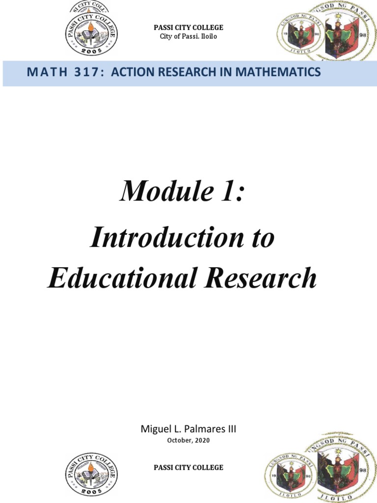 Module 1 Action Research in Mathematics | PDF | Quantitative Research ...
