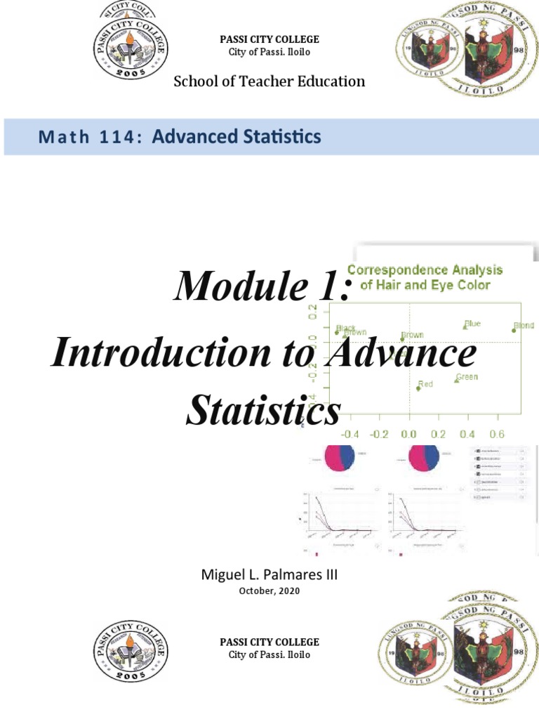 Module 1 Advance Statistics | PDF | Level Of Measurement | Mean