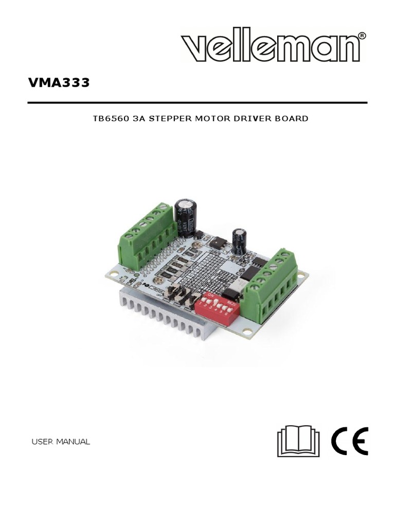 Tb6560 3A Stepper Motor Driver Board: User Manual | Download Free PDF | Arduino | Copyright