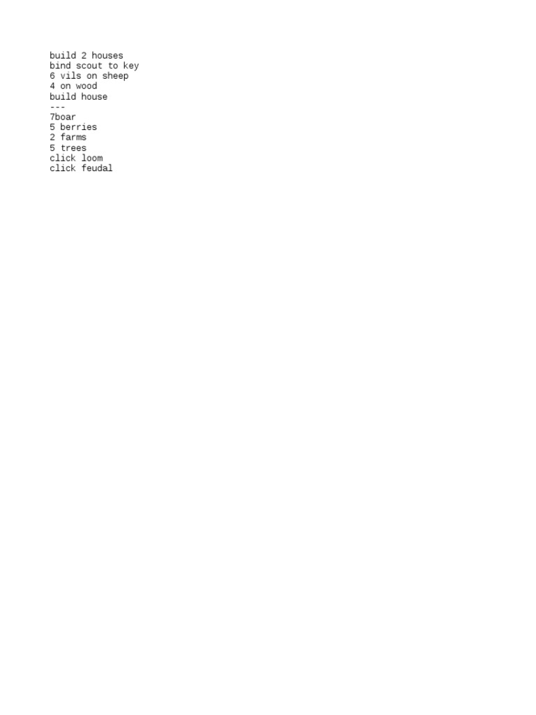 AOE 2 Build Order | PDF