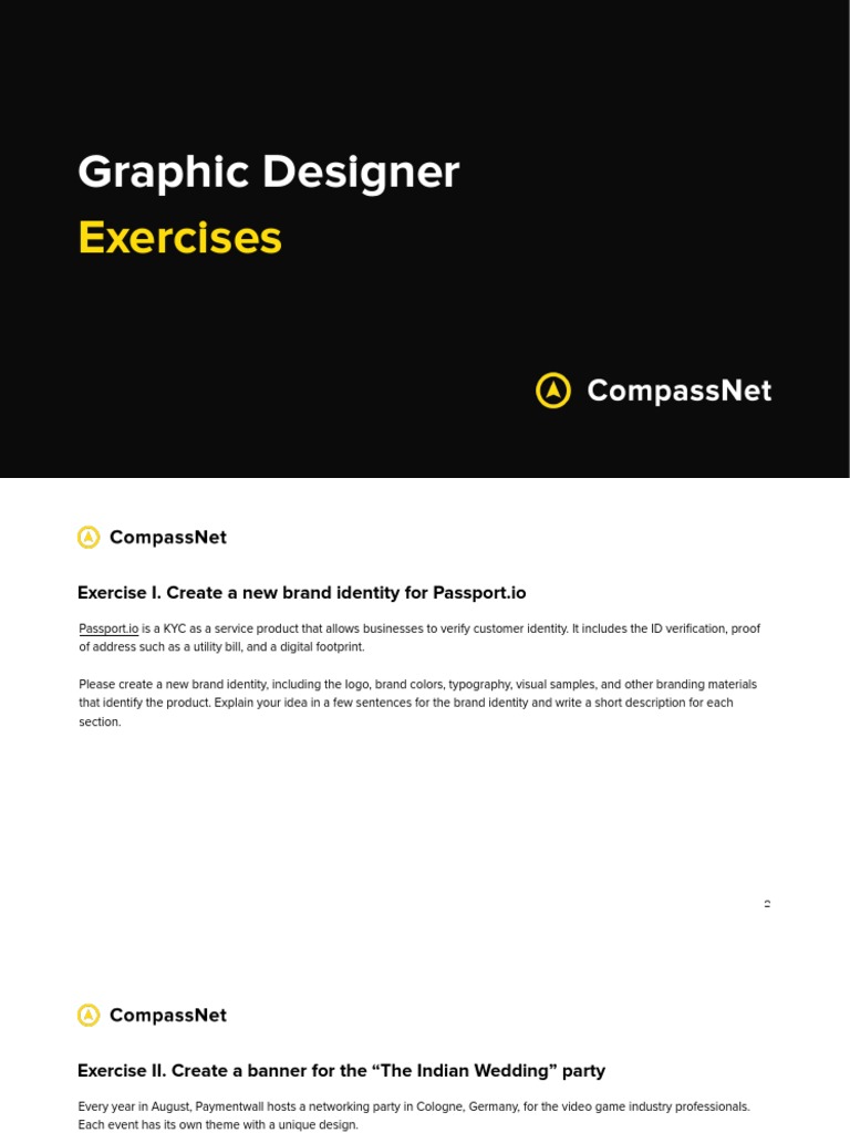 Graphic Designer Illustrator Test Task | PDF | Games & Activities | Art