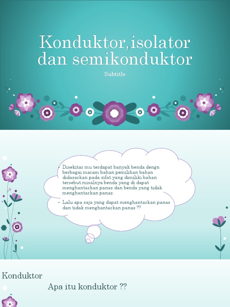 Konduktor, Isolator, dan Semikonduktor | PDF