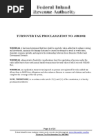 2301 Turnover Tax Declaration Form | PDF | Taxes | Revenue
