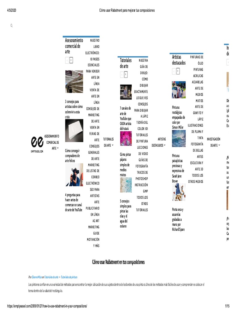 Cómo Usar Rabatment para Mejorar Tus Composiciones | PDF