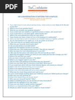 The Love Map 20 Questions Game | PDF | Sports & Recreation | Language ...