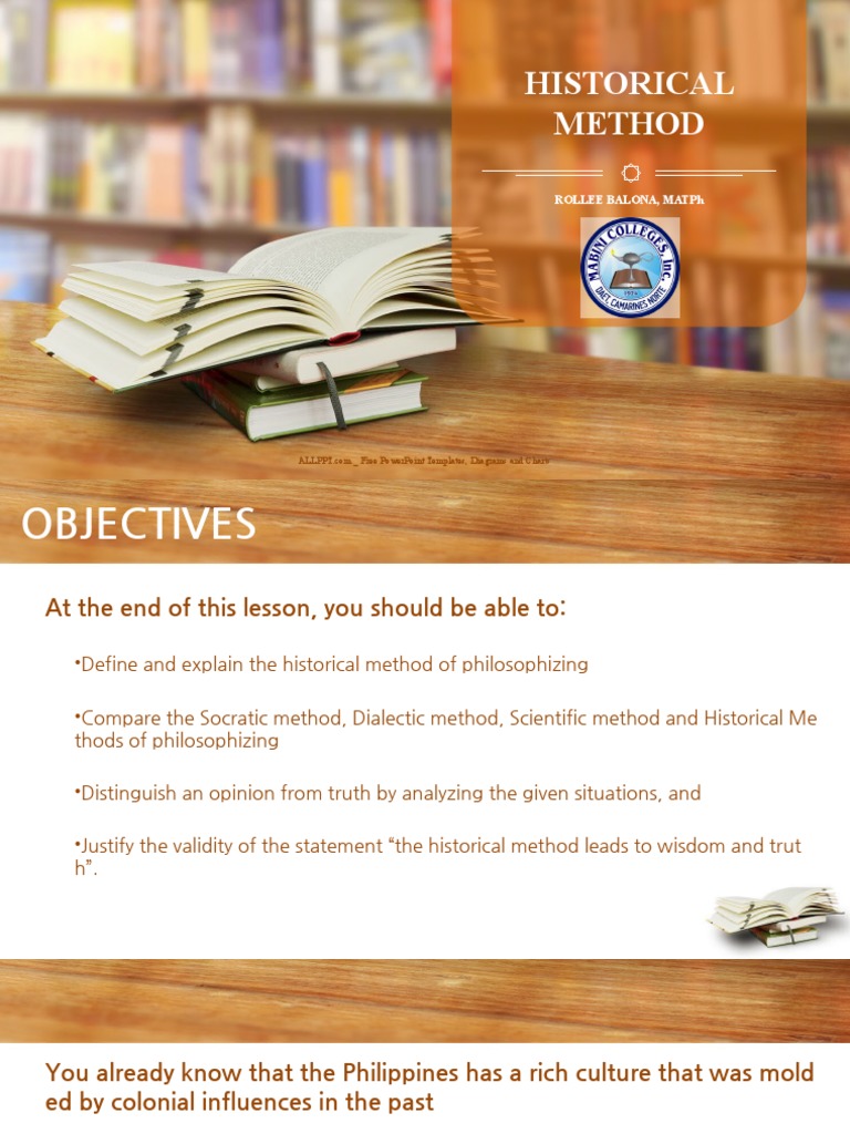 3 Methods of Philosophizing Historical | PDF | Opinion | Truth