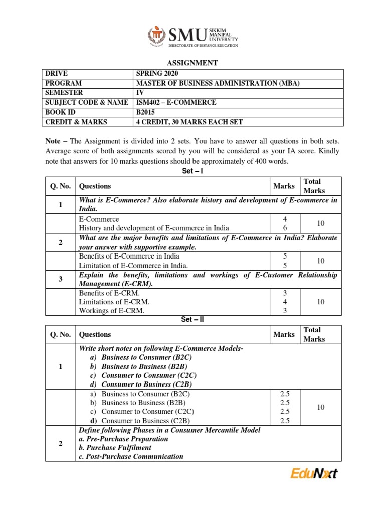 ISM402 | PDF | E Commerce | Business Economics