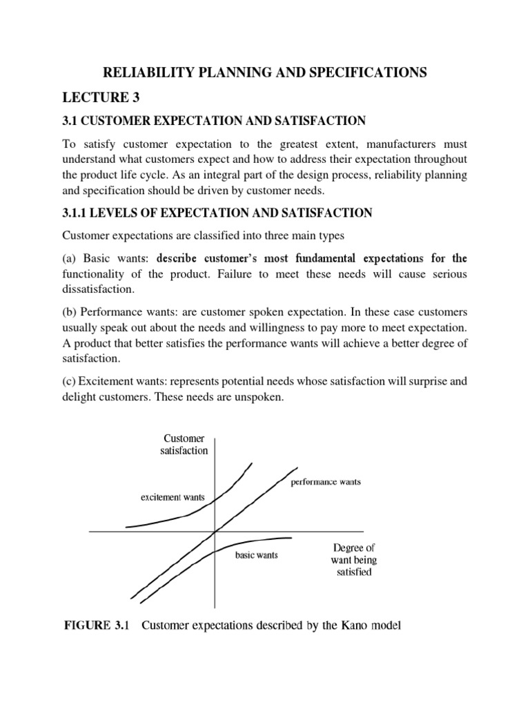 Reliability Planning and Specifications | Download Free PDF | Customer ...