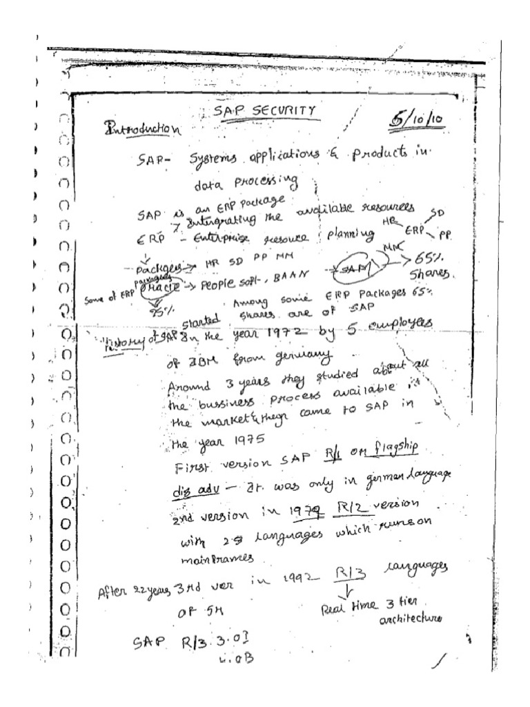 Sap Security Notes | PDF