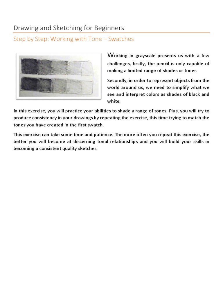 Grayscale Pencil Shading Techniques | PDF | Drawing | Artistic Techniques