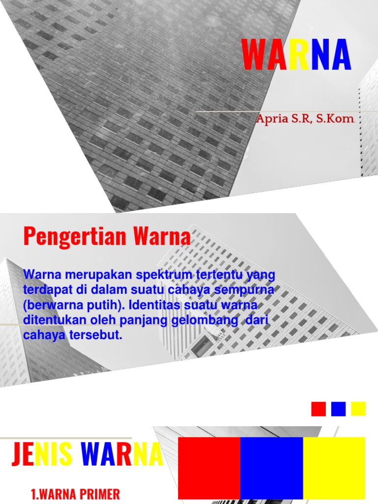 Jenis-Jenis Warna dan Kategorinya | PDF