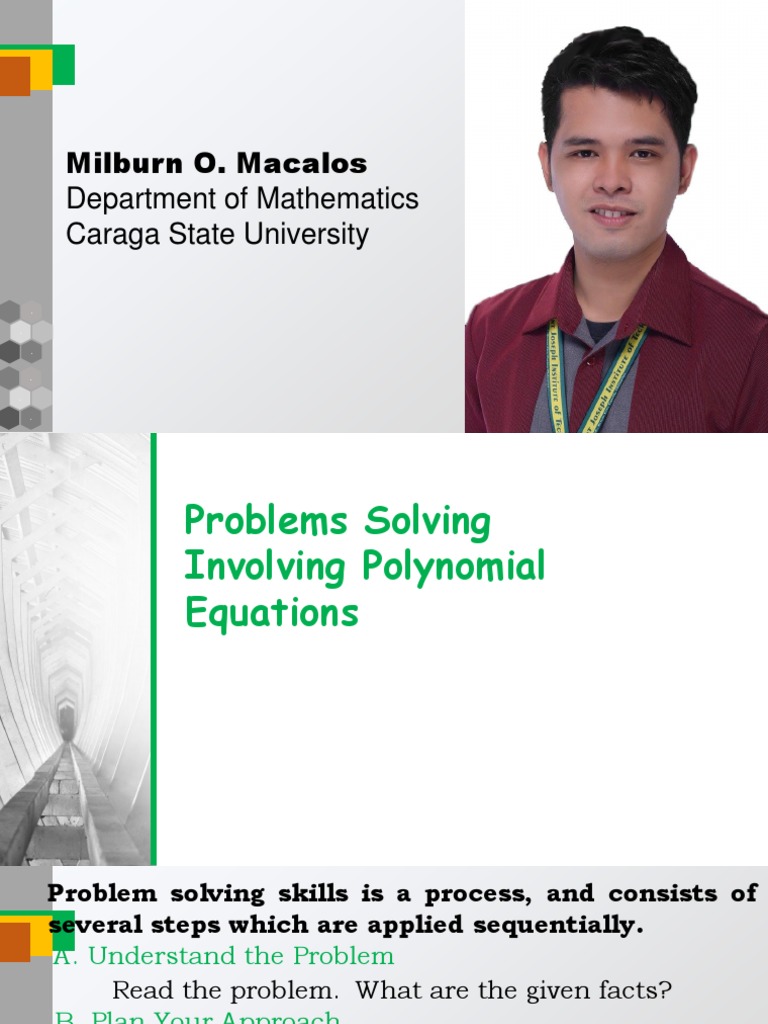 Problems Solving Involving Polynomial Equations | PDF | Quadratic ...