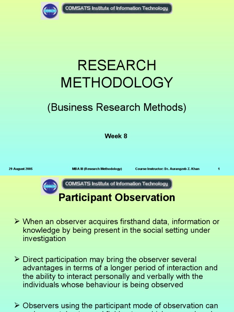ResearchMethodology Week08 | PDF | Experiment | Validity (Statistics)